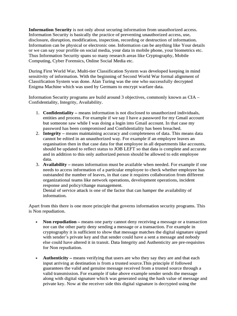 Information Security Pdf
