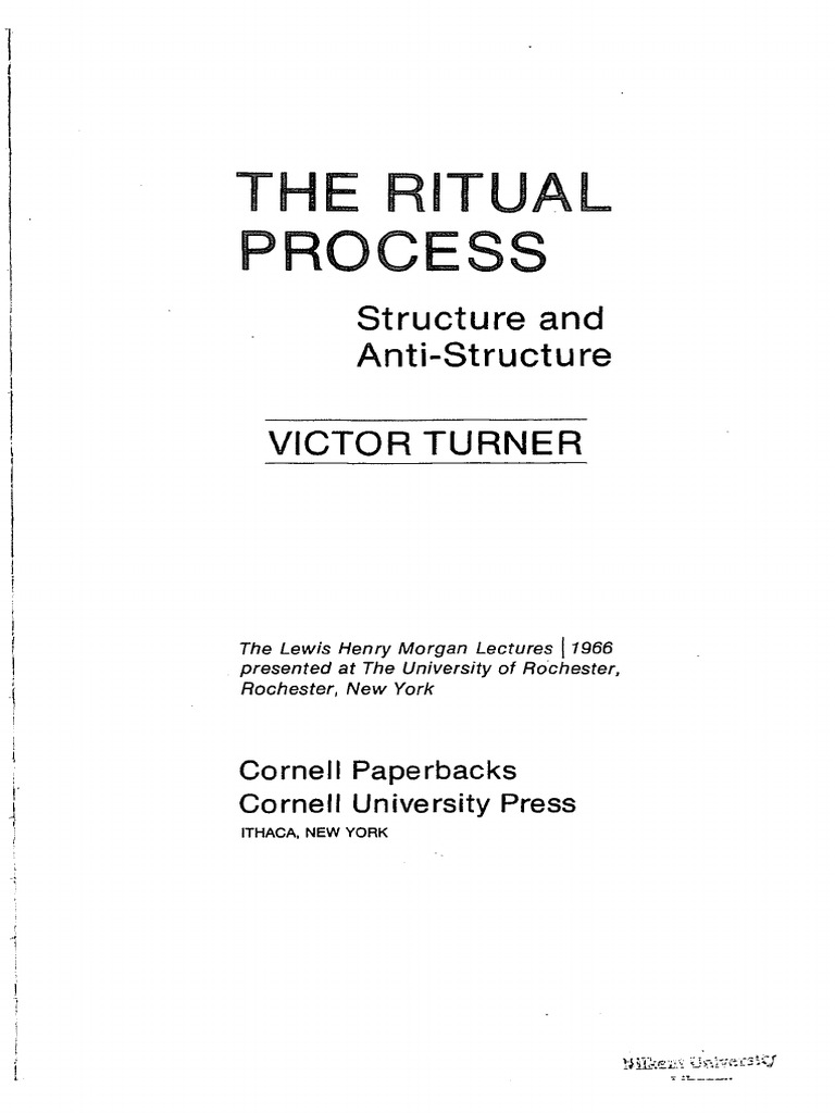 Turner Victor The Ritual Process Structure and Anti-Structure | PDF
