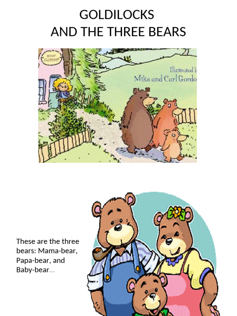 Goldilocks and The Three Bears | PDF