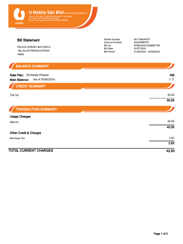 Ebill 100271401837 | PDF