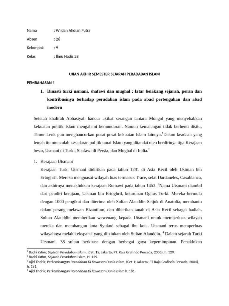 Uas Spi | PDF | Religiones monoteistas | Religiones religiosas