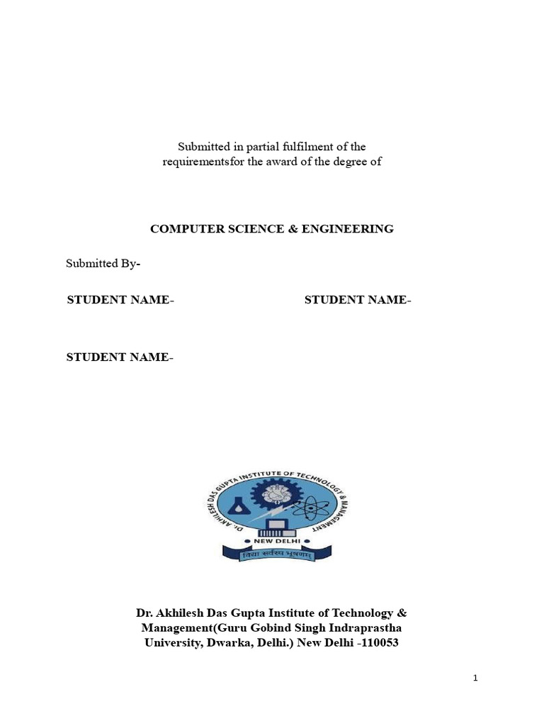 Final Front Page | PDF