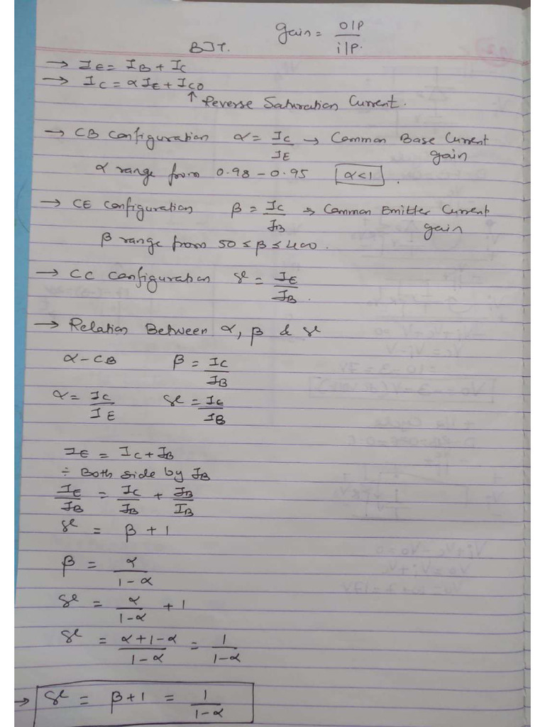 BJT DC Ac Analysis | PDF