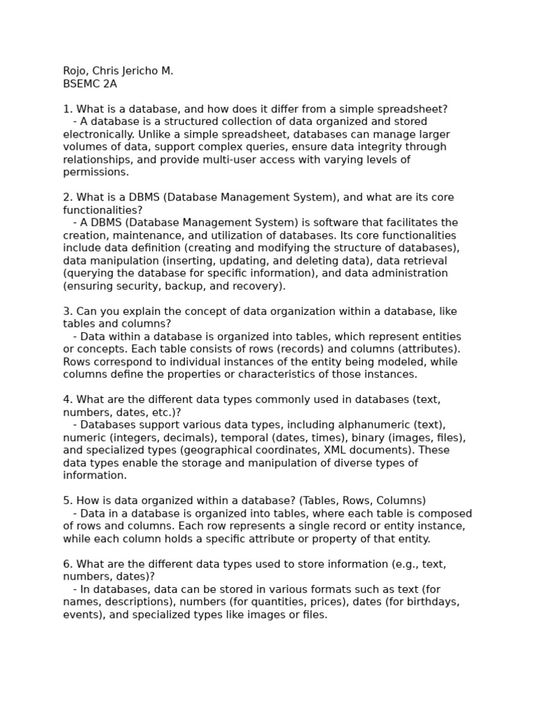 Introduction to Database | PDF