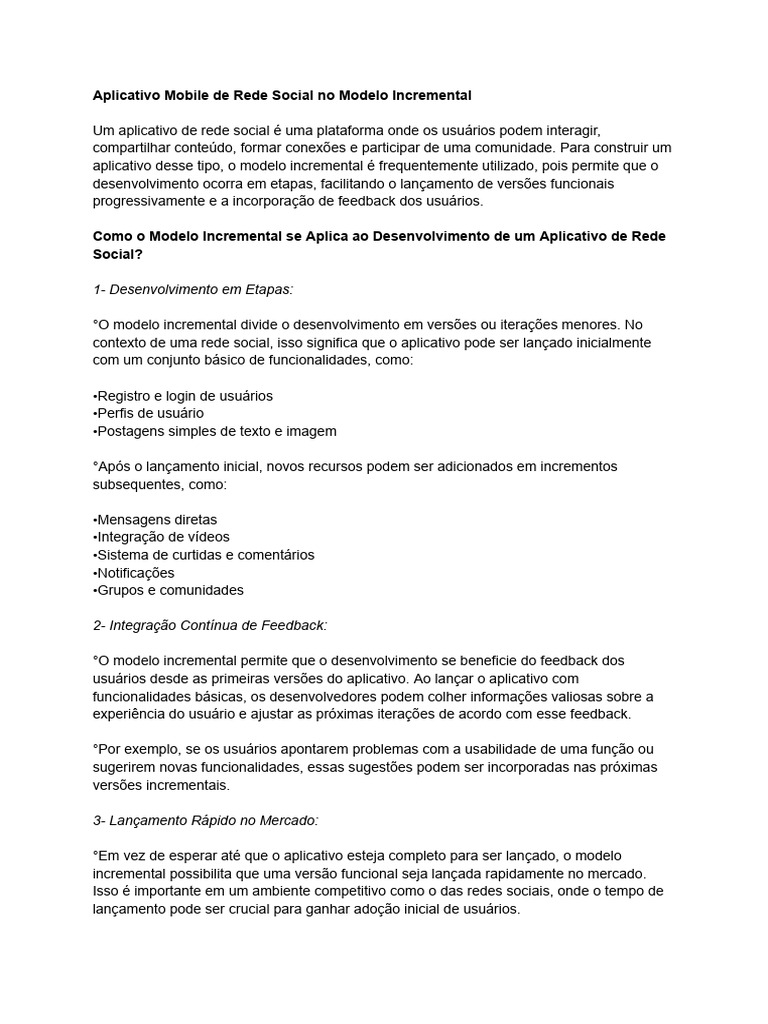 Modelo Incremental | PDF