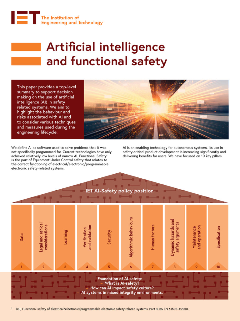 Artificial Intelligence and Functional Safety | PDF