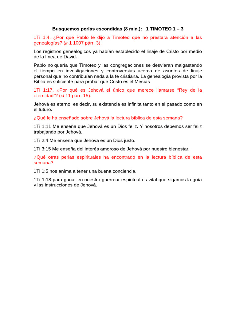 1 Timoteo 1, 3 | PDF