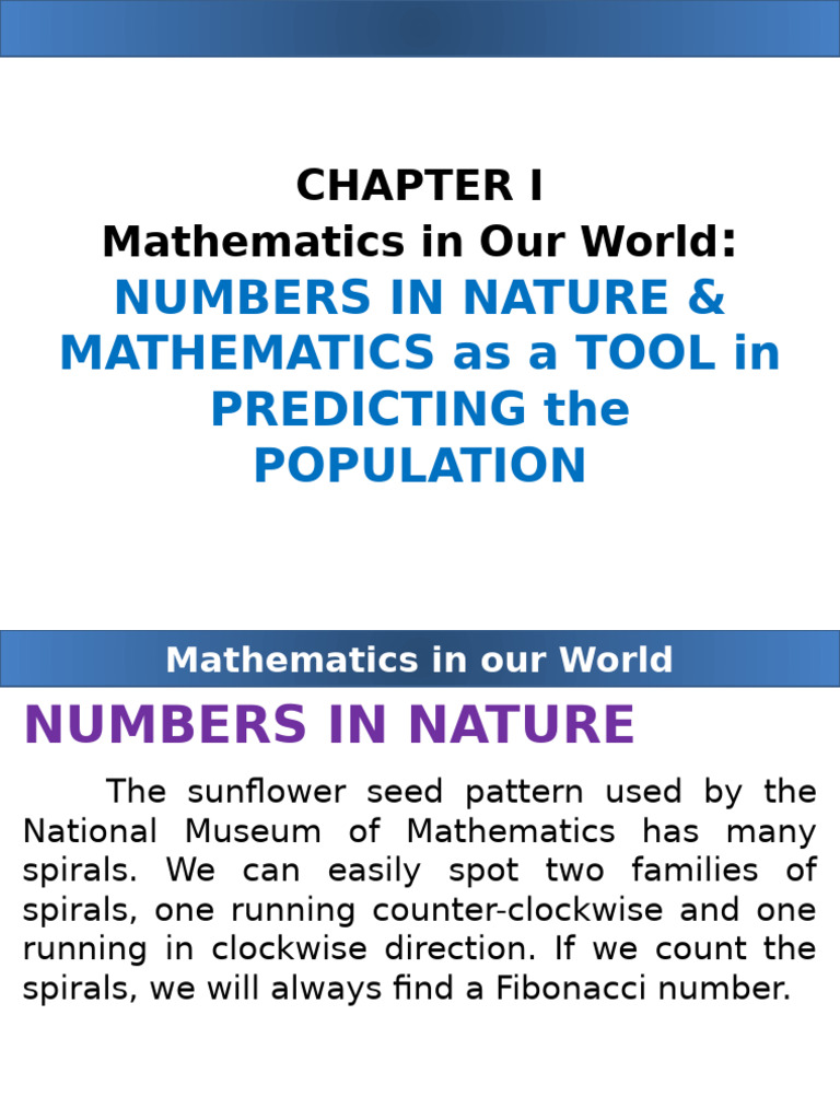 2 Numbers in Nature | PDF