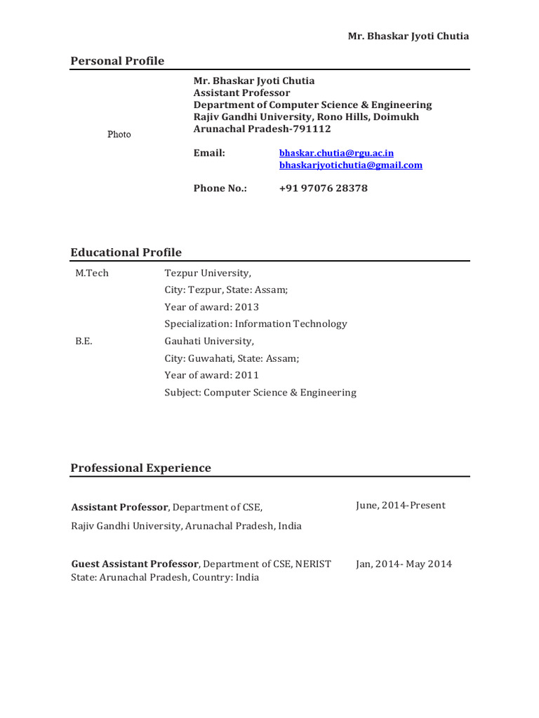 Mr. Bhaskar Jyoti Chutia | PDF