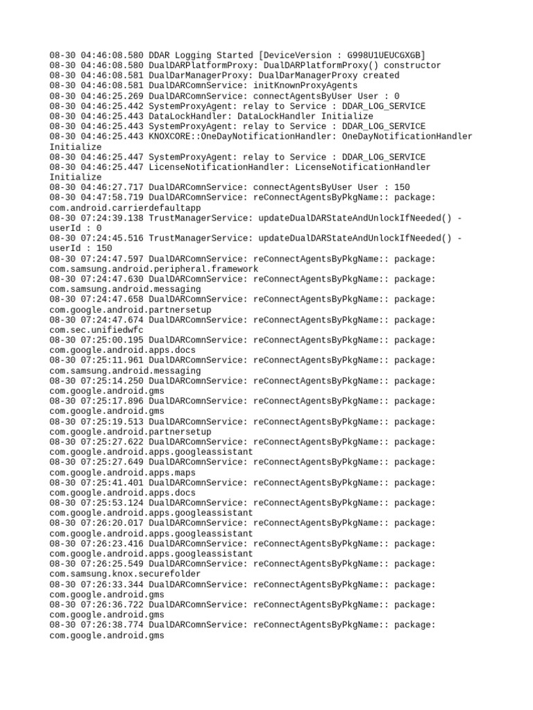 Ddar FW Log | PDF