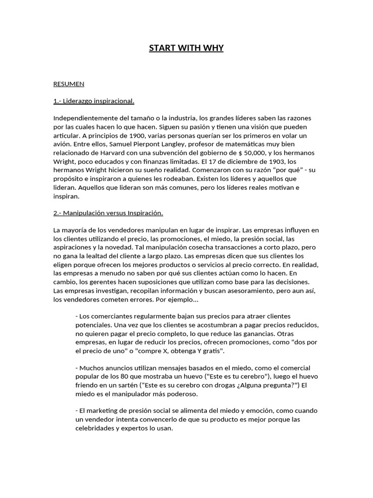 Start With Why | PDF