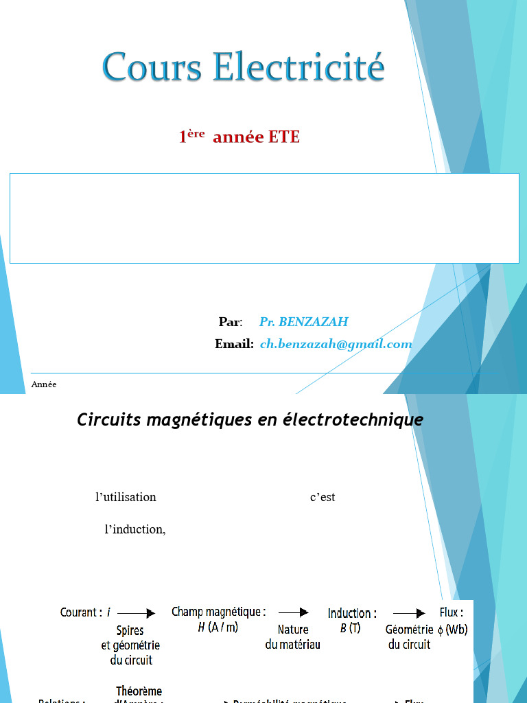 Chapitre 4 Matériaux Et Circuits Magnétiques | PDF