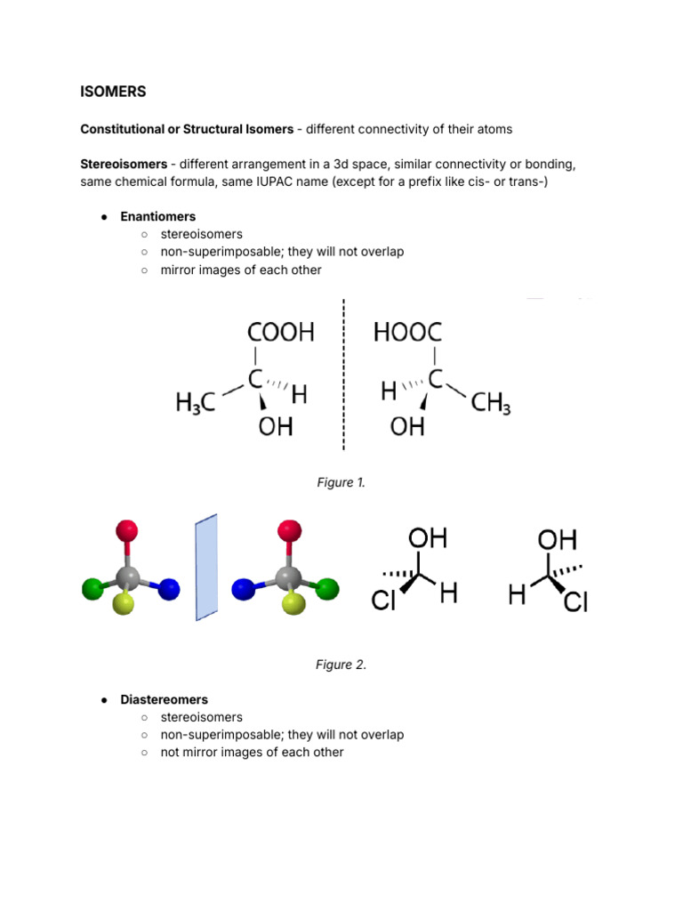 ISOMERS - notes | PDF