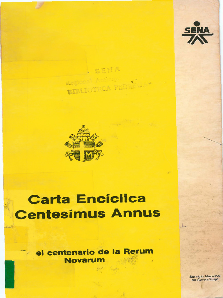 Carta Enciclica Centesimus Annus | PDF