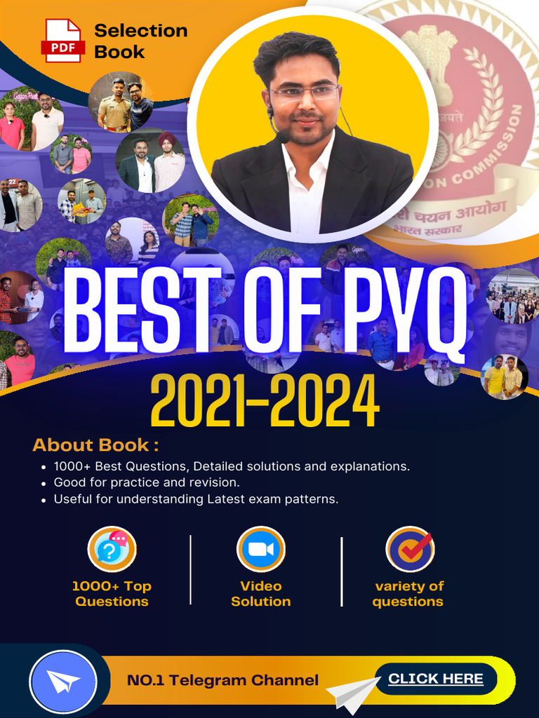 Selection Book BEST of PYQ 2021-2024 by Gagan Pratap Sir | PDF