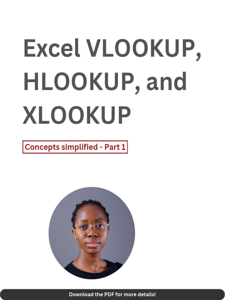 VLOOKUP Simplified | PDF