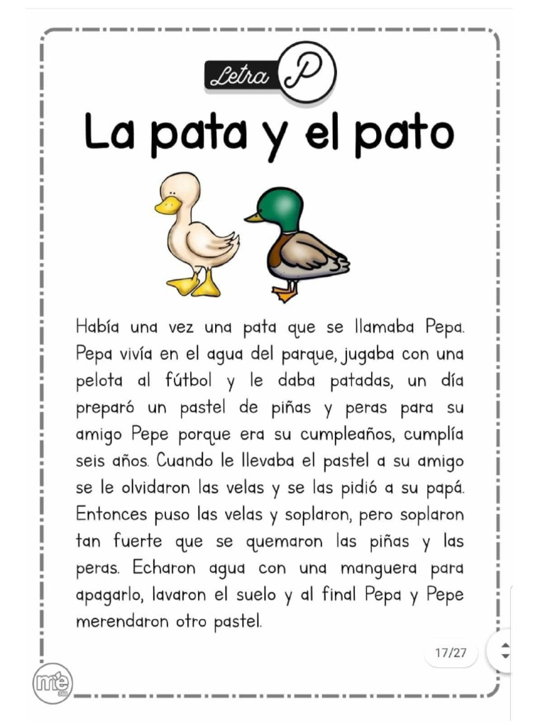 la pata y el pato | PDF