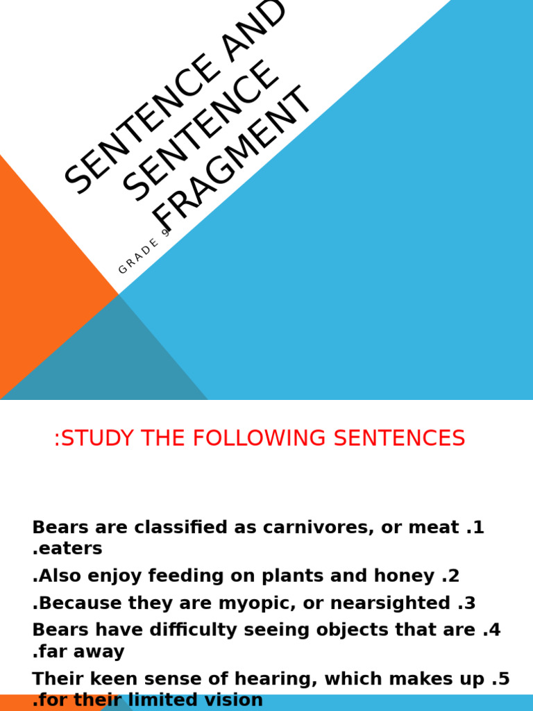 Parts of A Sentence Part Two | PDF
