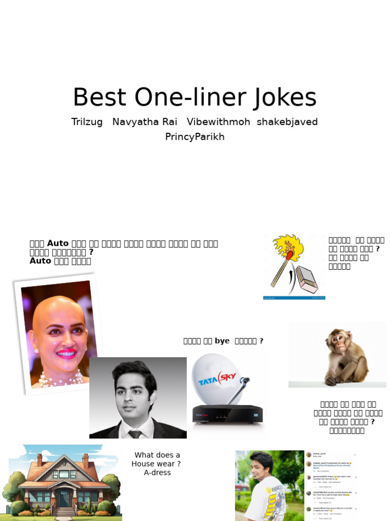 Best - One Liner Jokes | PDF