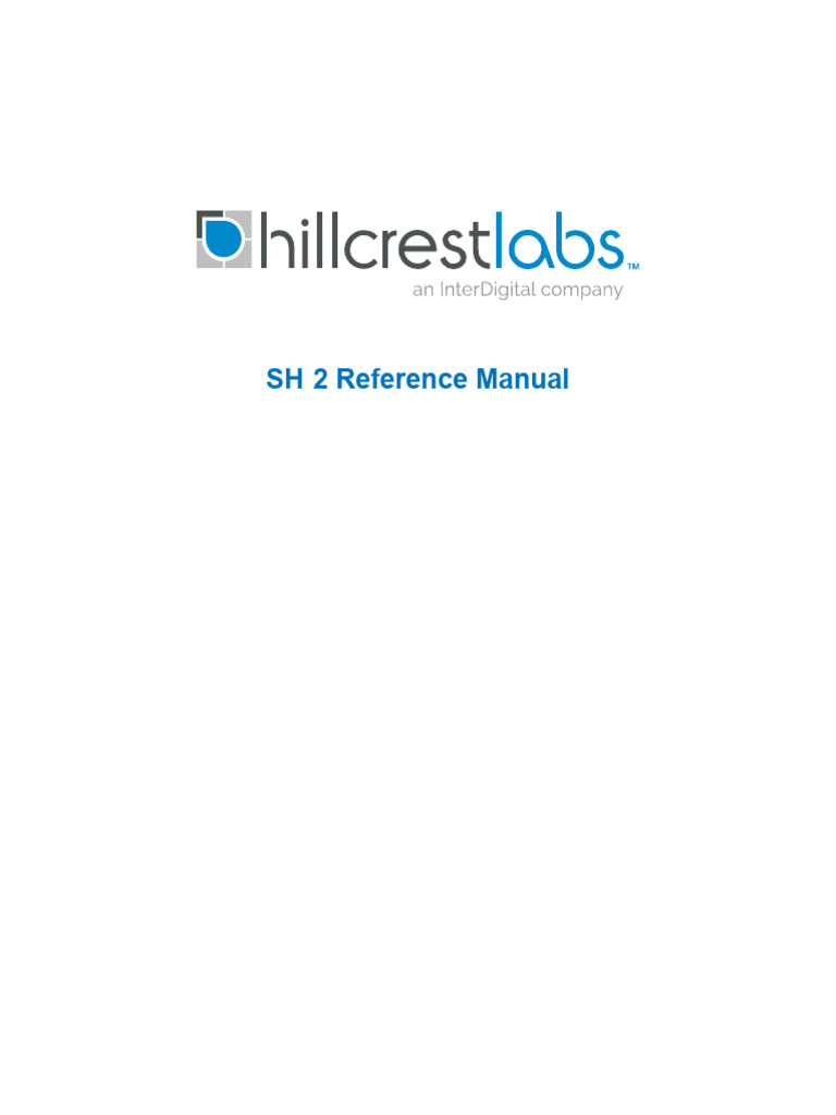 p571612 SH 2 Reference Manual v1.2 | PDF