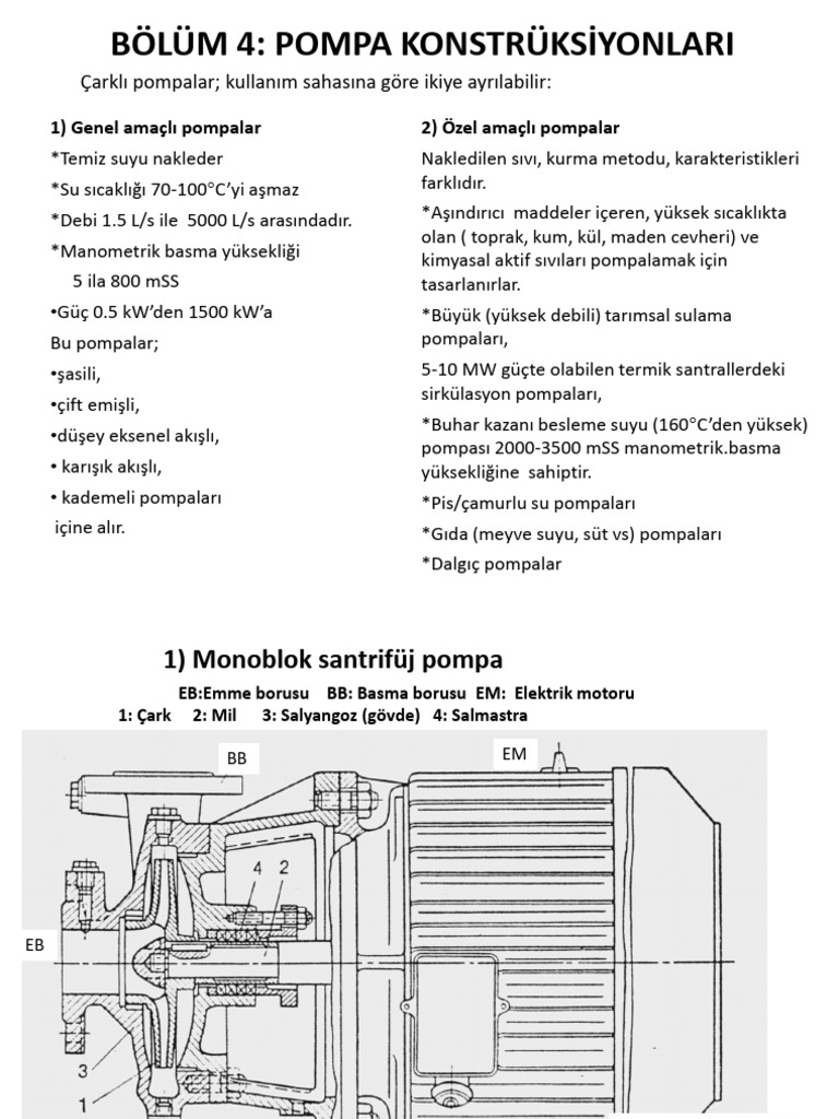 Pomp - Sist (B-4) Ç.P.Konstrüksiyonları | PDF