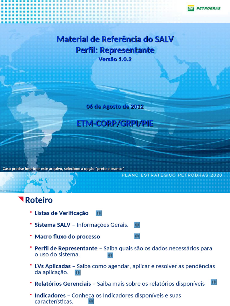 Apresentação - SALV | PDF