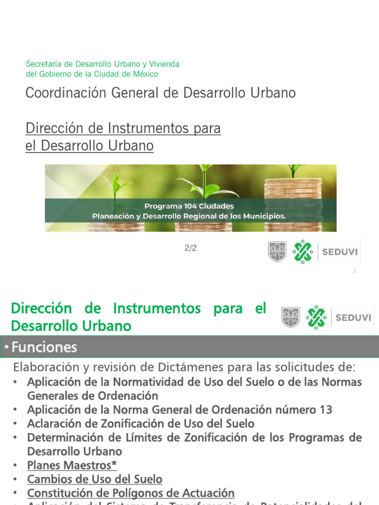 Presentaci N SEDUVI 2 | PDF