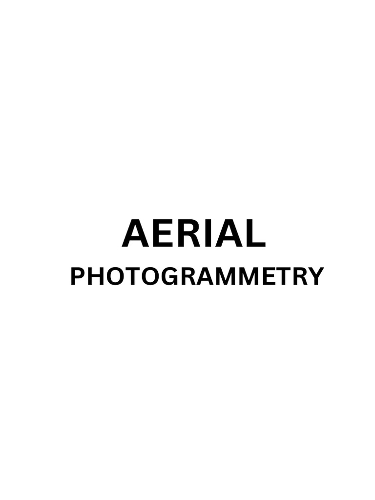 Aerial Photogrammetry | PDF