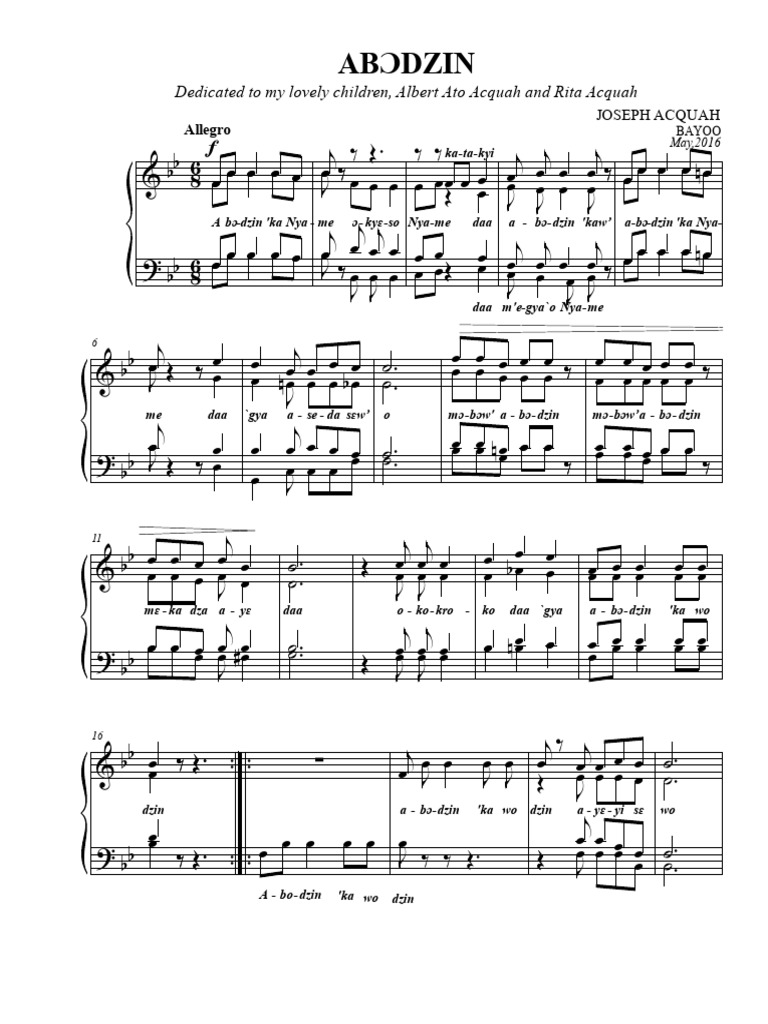 Abɔdzin by Joseph Acquah | PDF