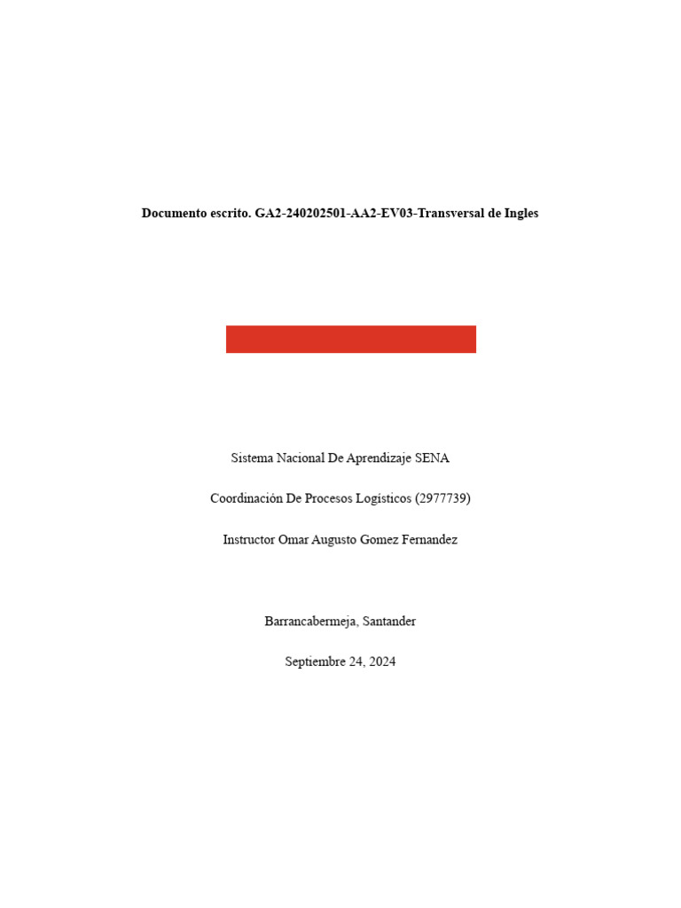 Documento Escrito - SENA | PDF