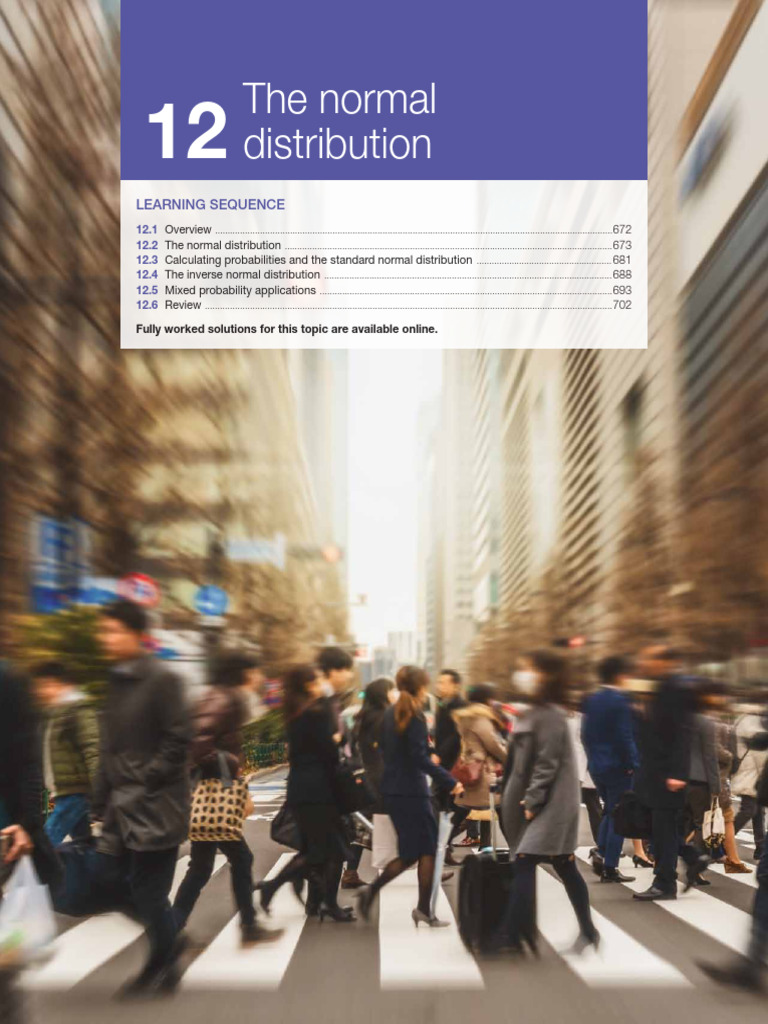 C 12 The Normal Distrub Ution | PDF