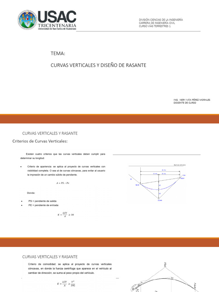 Curvas Verticales | PDF