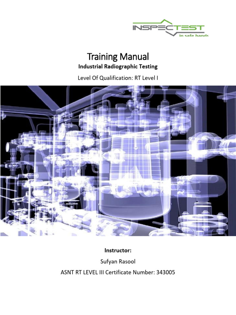 Training Manual: Level of Qualification: RT Level I | PDF