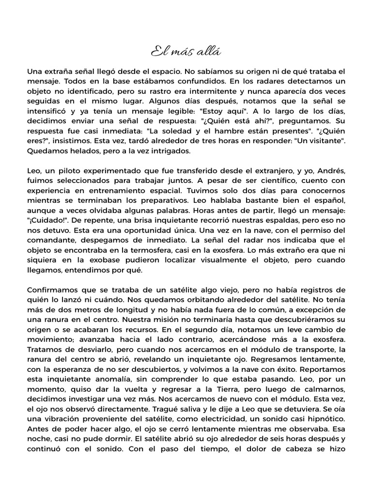 El Más Allá | PDF
