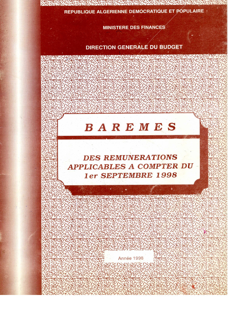 Bareme | PDF