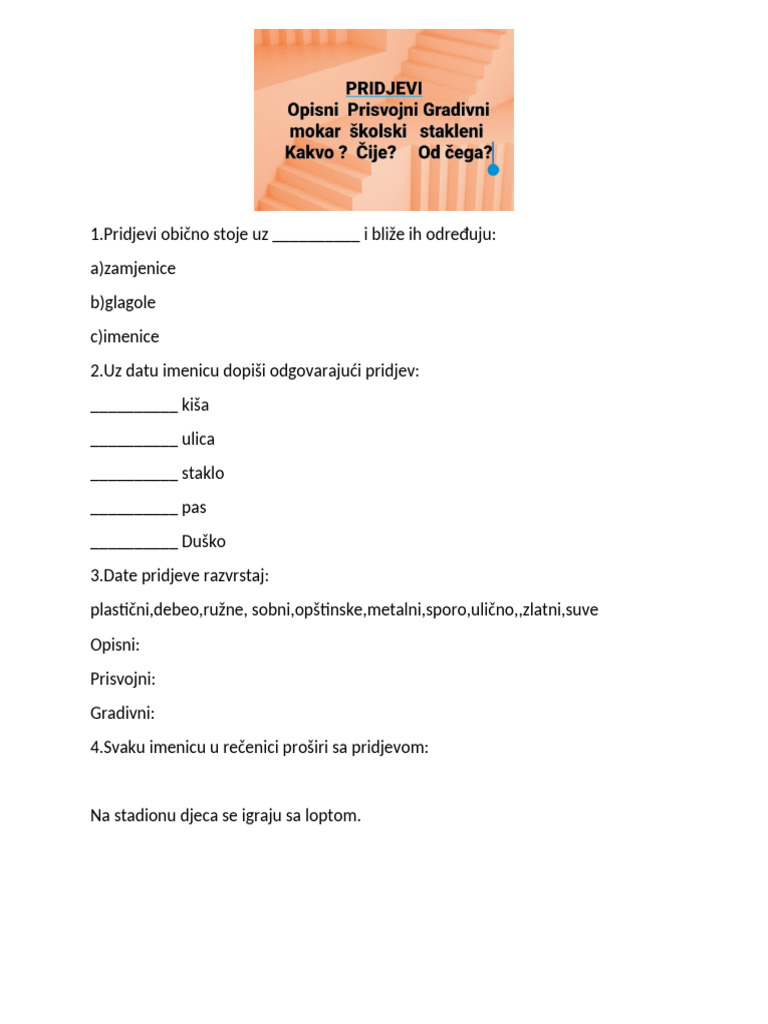 Pridjevi-za-portal | PDF