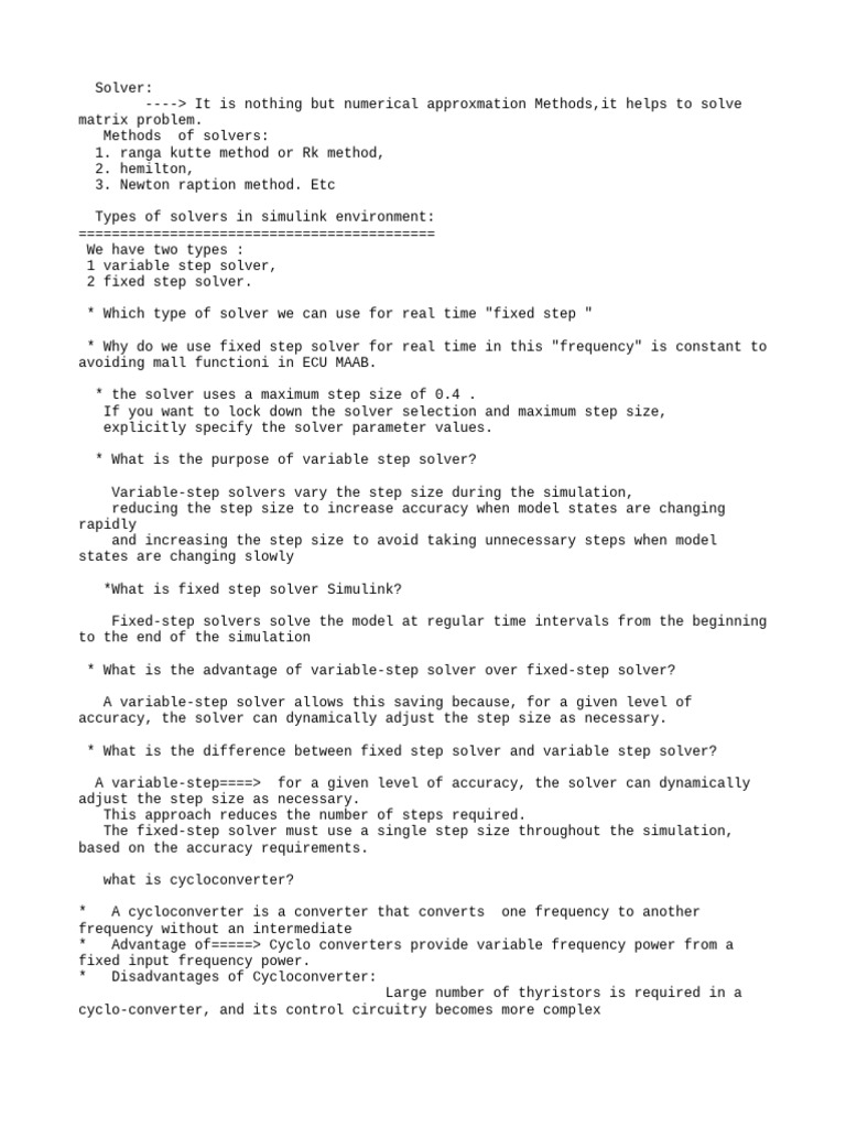 Solvers Theory | PDF