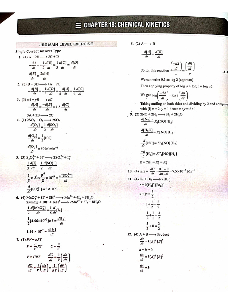 Chemical Kinetics | PDF