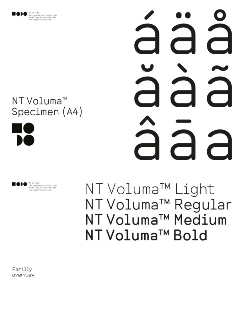 NT Voluma Specimen | PDF