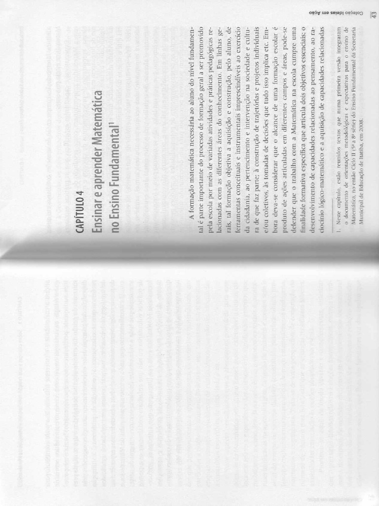 Ensinar e Aprender Matematica | PDF