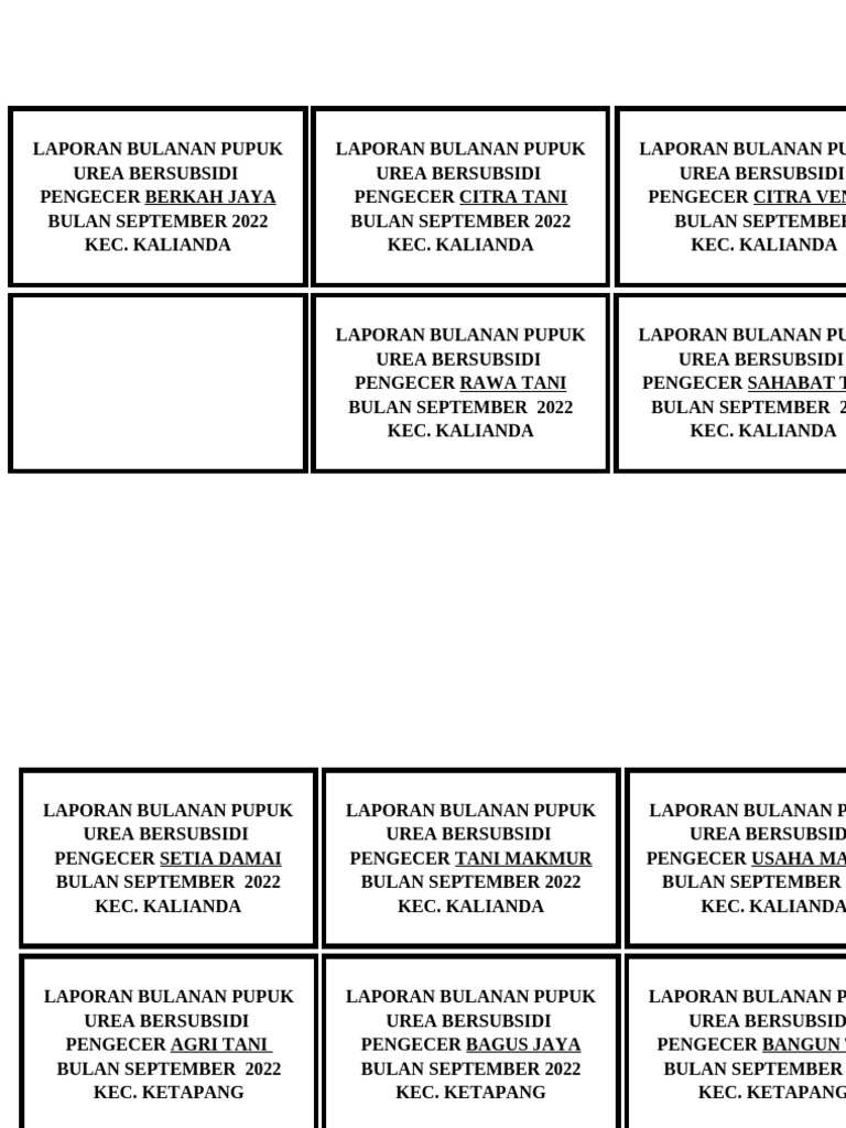 NAMA UNTUK LAPORAN BULANAN FIX (2) | PDF