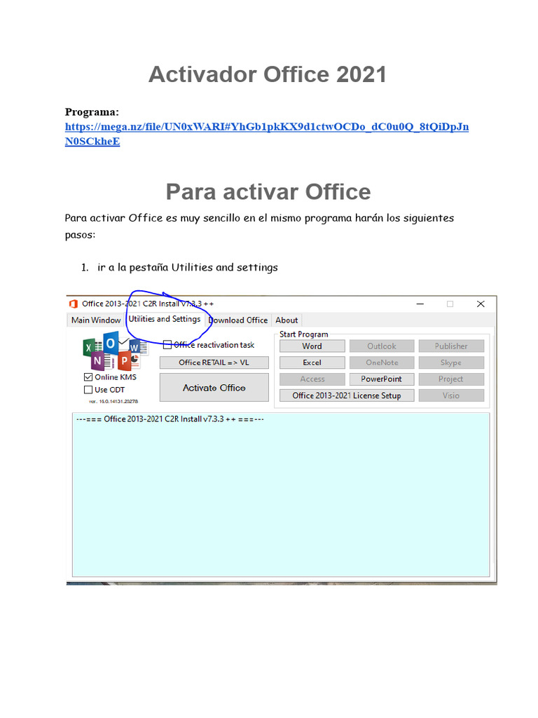 Activador Office 2021 | PDF