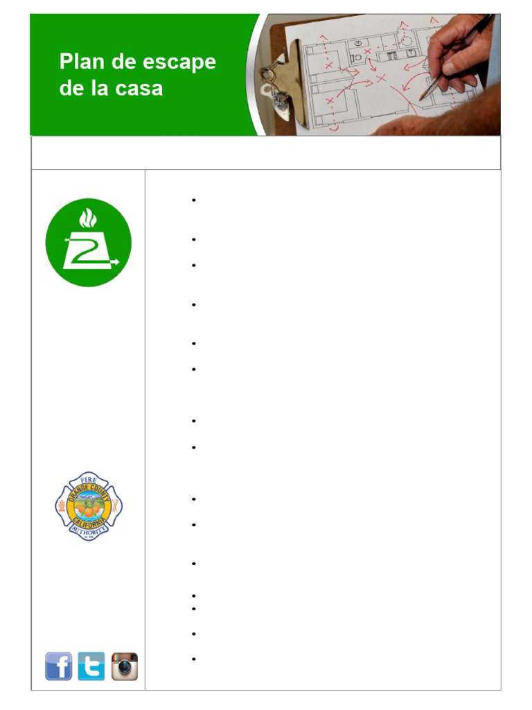 Home Escape Plan - Spanish | PDF