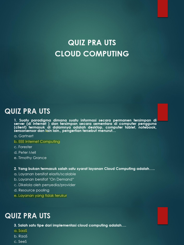 Kuis Cloud Computing | PDF