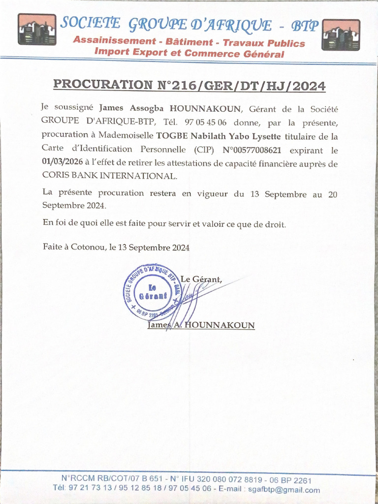 Procuration | PDF