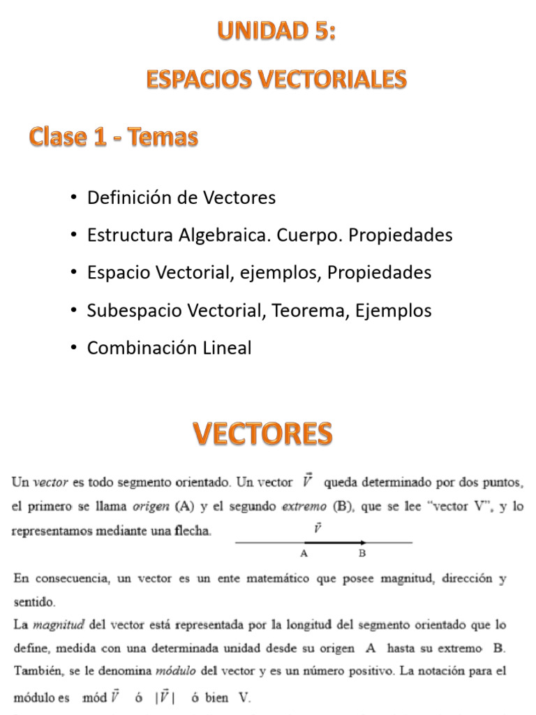 Espacios Vectoriales - Teoria-Practica-GB | PDF
