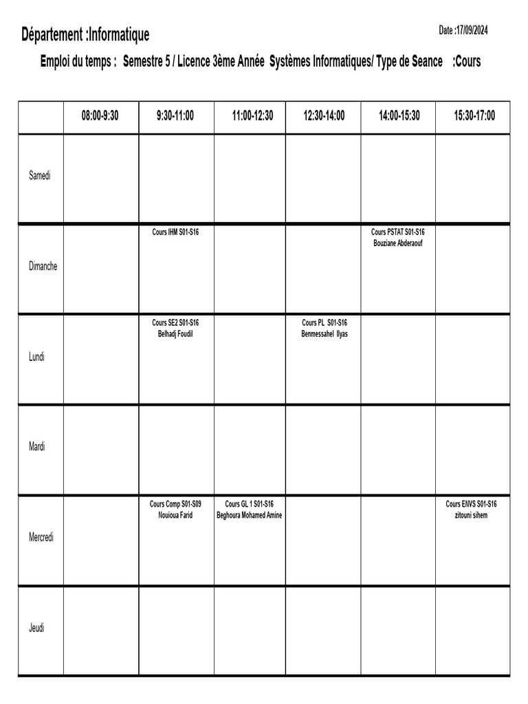 Département:Informatique | PDF