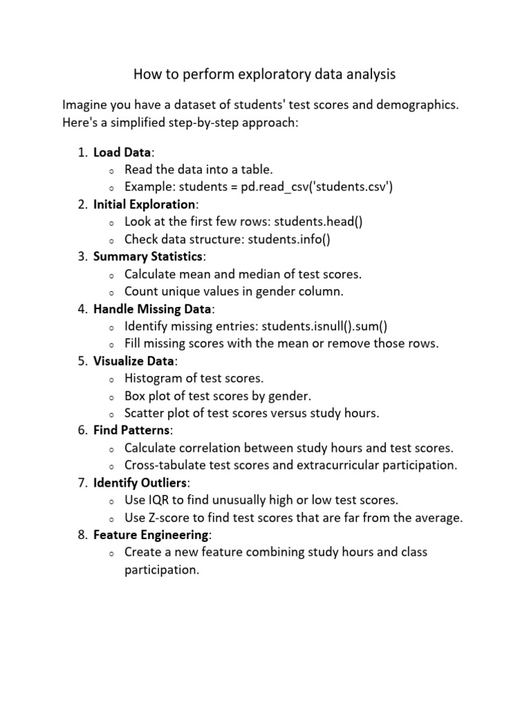 Perform Exploratory Data Analysis | PDF | Data Analysis | Computers Perform Exploratory Data Analysis | PDF | Data Analysis | Computers