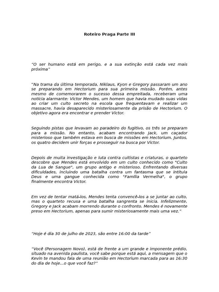 Roteiro Praga Parte III | PDF