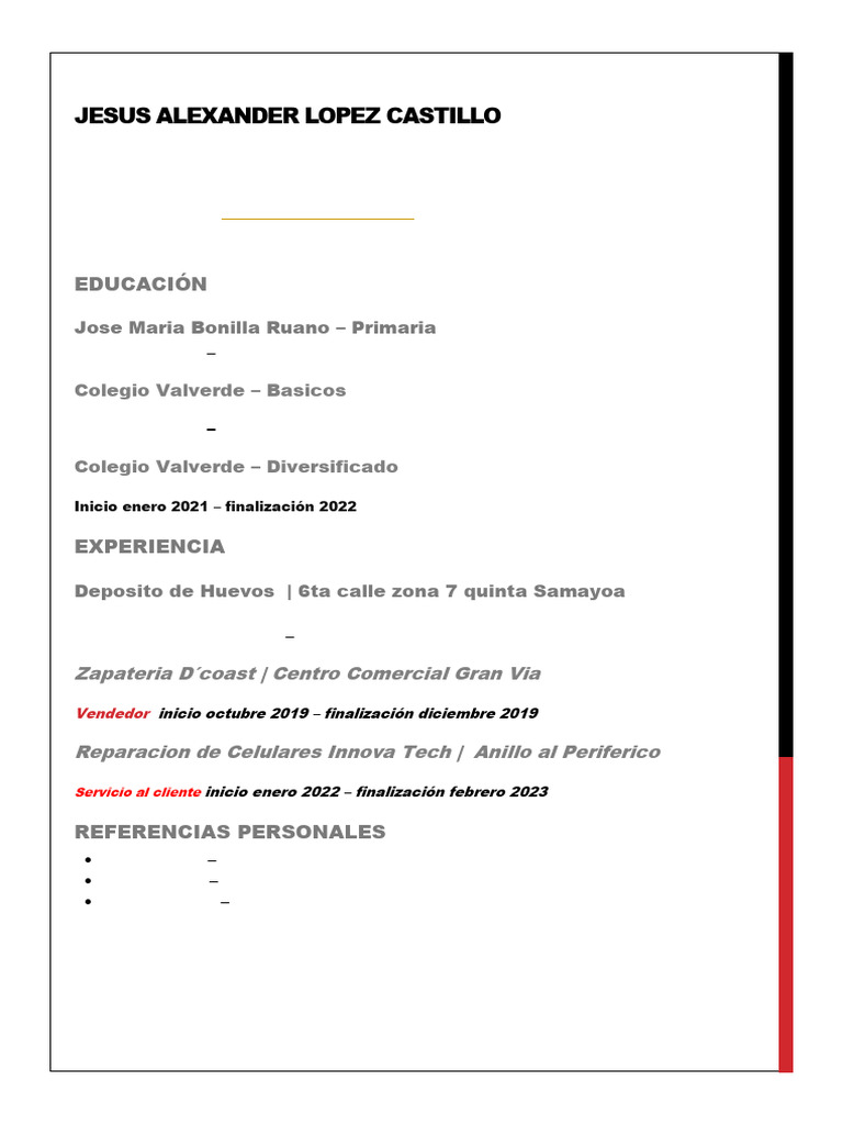 CV Jesus Lopez-1 | PDF